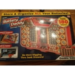 Battery Daddy, Double-Sided Battery Storage System with Tester, Holds ...