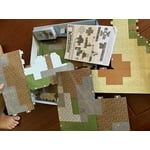 Minecraft Overworld Playset with 1 Action Figure & 10 Papercraft Blocks ...