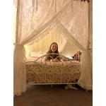 Elegant Lace Princess 4 Corner Post Mosquito Net Romantic for Girls ...