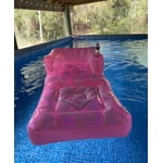 Justice 2-in-1 Foldable Pool Lounger - Lounger Float & Poolside Chair ...