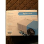 Ematic Mini Portable Theater Projector, Blue (EPJ480BU) - Walmart.com