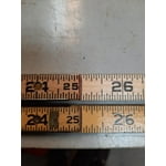 Lufkin X48N 8-Foot by 5/8-Inch Wood Rule Red End with 6-Inch Slide Rule ...