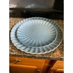 Sango Frill Reactive Stoneware Dinnerware Set, 12-Piece, Blue - Walmart.com