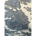 My Texas House Veronica 3-Piece Blue Floral Cotton Slub Comforter Set ...