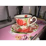 Eileen's Reserve Durable 7oz New Bone China Teacup and Saucer Gift set ...