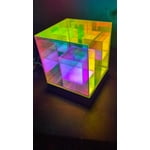 Merkury Innovations Iridescent Infinity Cube Light - Plug-In Multicolor LED Magic Lamp - Walmart.com