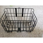MEGHNA Black Metal Bike Basket Adjustable Front Handlebar Bicycle ...