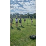 CROSSNET Portable Four-Square Volleyball Game Set with Adjustable ...