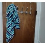 iDesign York Lyra Over-the-Door 5-Hook Rack, Chrome Silver - Walmart.com