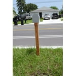 Solar Group Gibraltar Cedar Mailbox Post Kit, 43.3 in., Natural Red ...