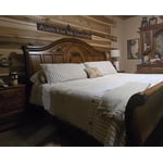 Mainstays 5-Piece Tan Striped Comforter Set, Full/Queen - Walmart.com