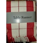 Red Tinsel Plaid Fringed Table Runner 13x72 - Walmart.com