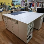 Simply Tidy's White Modular Mobile Chest- Rolling Cabinet with Drawers ...