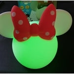 Disney Color Changing Minnie Mouse LED Tabletop Lamp, Dimmable, USB or ...