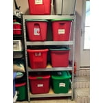 "Heavy Duty Storage Shelves, 5 Tier Metal Rack, 2000Lbs, 36""W x 72""H ...