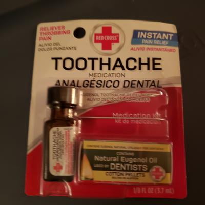 Dental Medication Kit Red Cross Tooth Pain Relief Kit - 0.125 Oz ...