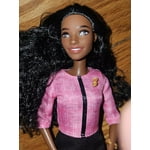 Barbie Future Leader Doll with Dark Brown Hair, Pink and Black Outfit ...