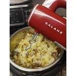 Galanz 5-Speed Lightweight Electric Hand Mixer with Dough Hooks ...