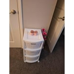 Rimax All-purpose Plastic Resin 3-Drawer Organizer Unit with Roller ...