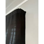 Wraparound Adjustable Blackout Curtain Rod Set, Matte Black, 52"-96 ...