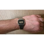 Casio A158W-1 Men's Classic Stainless Steel Water Resistant Digital Wrist Watch with LED Light ...