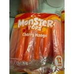 Budget Saver Sugar Free Cherry Pineapple Monster Pops, 3 fl oz, 10 ...