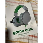 onn Xbox Wired Video Game Headset with 3.5mm Connector, Flip-to-Mute ...