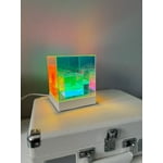 Merkury Innovations Iridescent Infinity Cube Light - Plug-In Multicolor LED Magic Lamp - Walmart.com