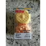 Nuby Silicone Block Poppers Sensory Teether Toy for Babies, Blue/Green ...