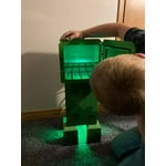 Minecraft Creeper Mini Fridge 8L - Gaming Cooler with 2 Doors, Ambient ...