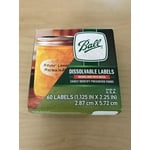 (3 pack) Ball Dissolvable Canning Jar Labels 60-Pack, Canning ...