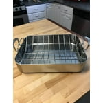 Cuisinart MultiClad Pro Stainless Steel Large Roaster with Handles, 16 ...