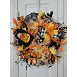 2.5" x 20ft. Candy Corn Wired Faux Linen Ribbon by Celebrate It ...