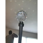 EXCLUSIVE HOME Crystal Ball 1" Curtain Rod and Coordinating Finial Set ...