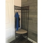 Room Designs Corner Hall Tree Copper Traditional Triangle - Walmart.com