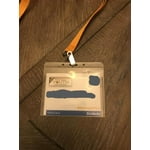 Advantus Office Name Card Clips, Horizontal ID Badge Holder with Clip ...