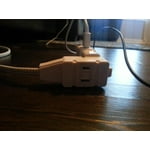 Cordinate Designer Extension Cord, 3-Outlet, Gray, 8 ft Braided Cord ...