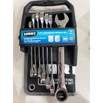 HART 7-Piece MM Ratcheting Wrench Set with Tool Pouch, Chrome Vanadium ...