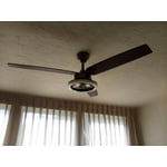 Prominence Home 52" Orbis Matte Black Remote Control Ceiling Fan, 3 ...