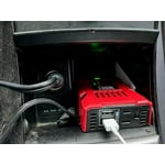 Ever Start Vehicle Power Inverter 100W with Dual USB Ports 12V DC ...