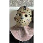 Deluxe Adult Jason Overhead Latex Mask with Removable Hockey Mask ...