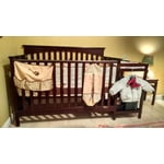Dream On Me Chloe Baby 5-in-1 Convertible Crib with Changer, Black ...