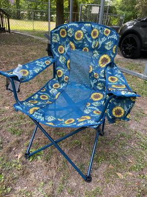 Ozark trail oversized mesh folding cooler chair sunflower store
