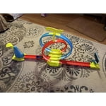 Hot Wheels Neon Speeders Track Set, Laser Stunt Slamway with 1 Car, Tri ...