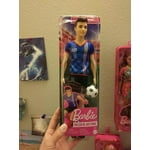 Barbie Soccer Ken Doll, Cropped Hair, #10 Uniform, Soccer Ball, Cleats ...