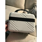 Walmart Hard Shell Cosmetic Travel Case for Makeup or Toiletries, White ...