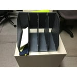 Deli Collapsible Magazine Holder, Black Plastic File Organizer, 4 ...