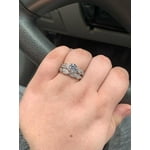 Sz 11 Sterling Silver 925 CZ Cubic Zirconia Infinity Wedding Engagement Ring Set - Walmart.com