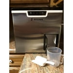 Sycees Countertop Ice Machine, 44lbs/24H, 2 in 1 Maker & Shaver, Auto ...