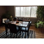 Weston Home Declan 48" Rectangle Faux Marble Dining Table, Gold/White ...